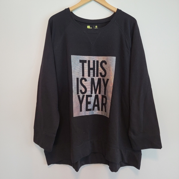 Xersion | Sweaters | Xersion Pullover Sweatshirt Sz 3x Holographic ...